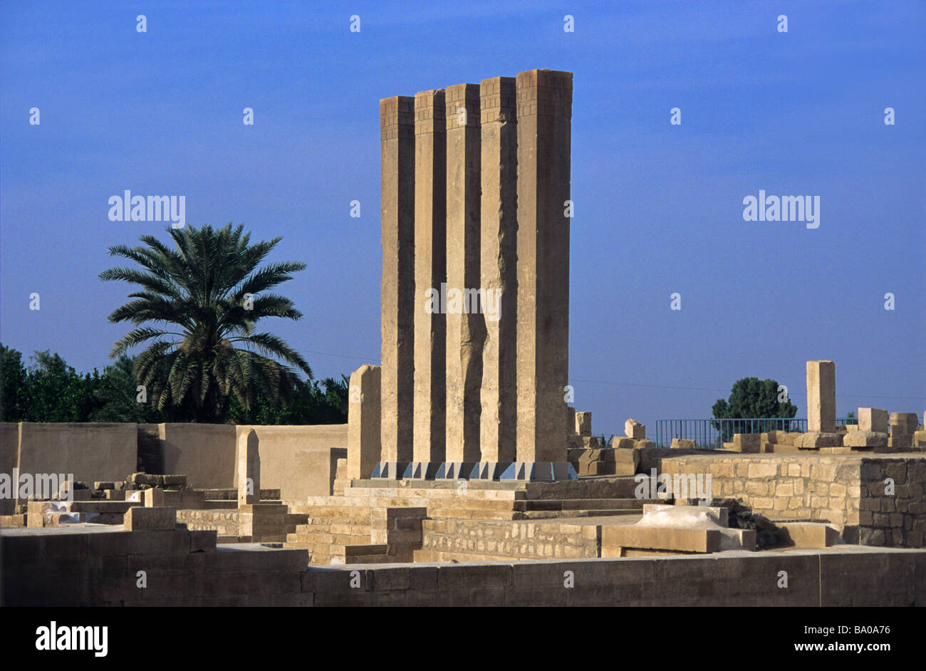 Temple Columns of Arsh Bilqis or Throne of Bilquis, Sabaean Temple of ...