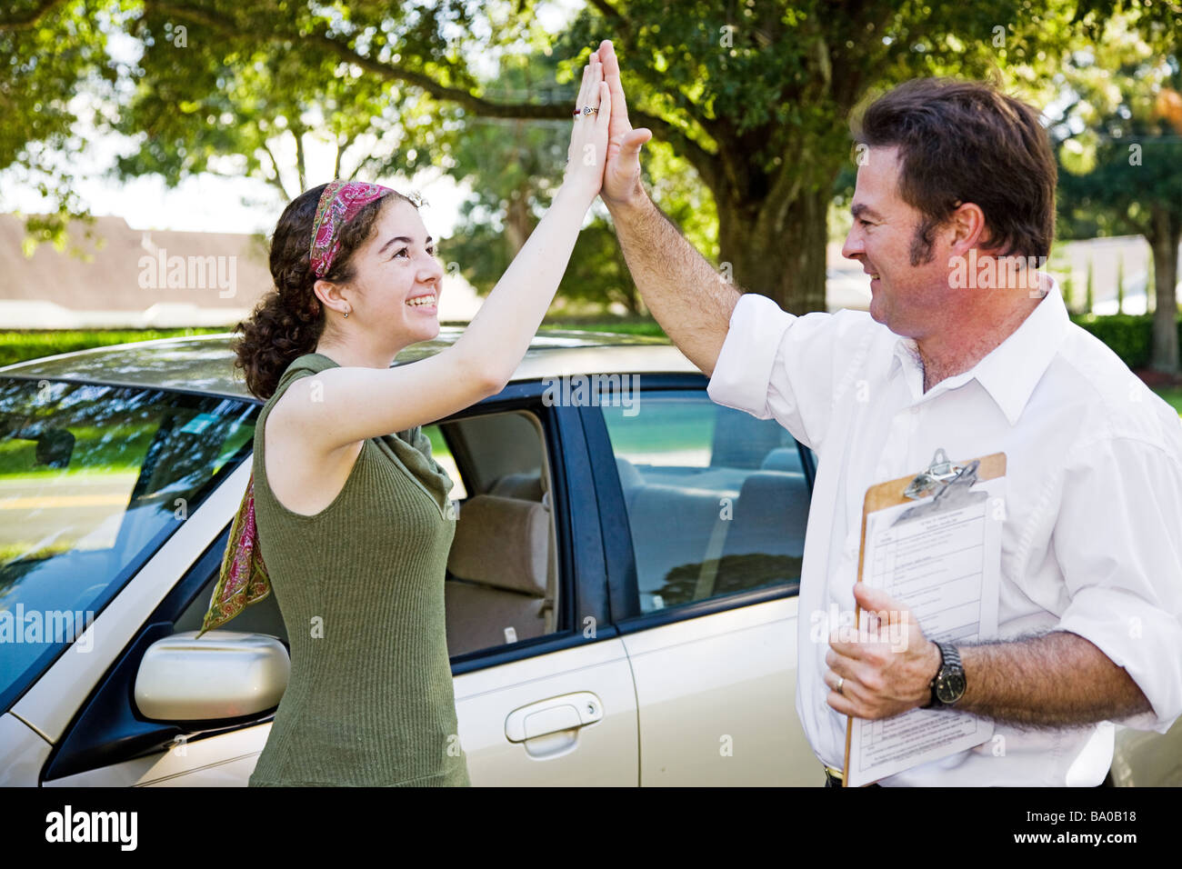 teen girl learning to drive Stock Photo - Alamy