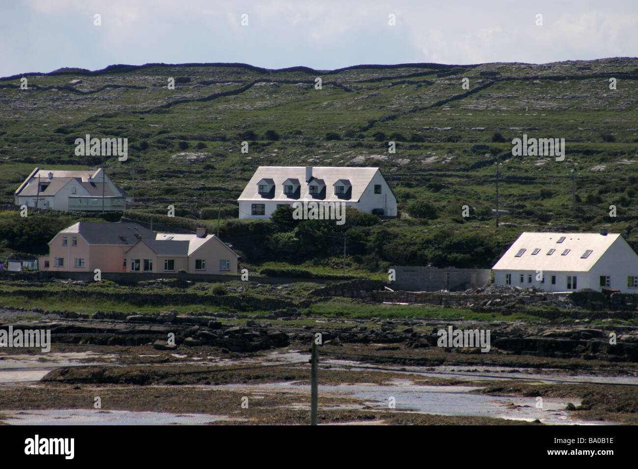 InishMore Ireland houses Stock Photo - Alamy