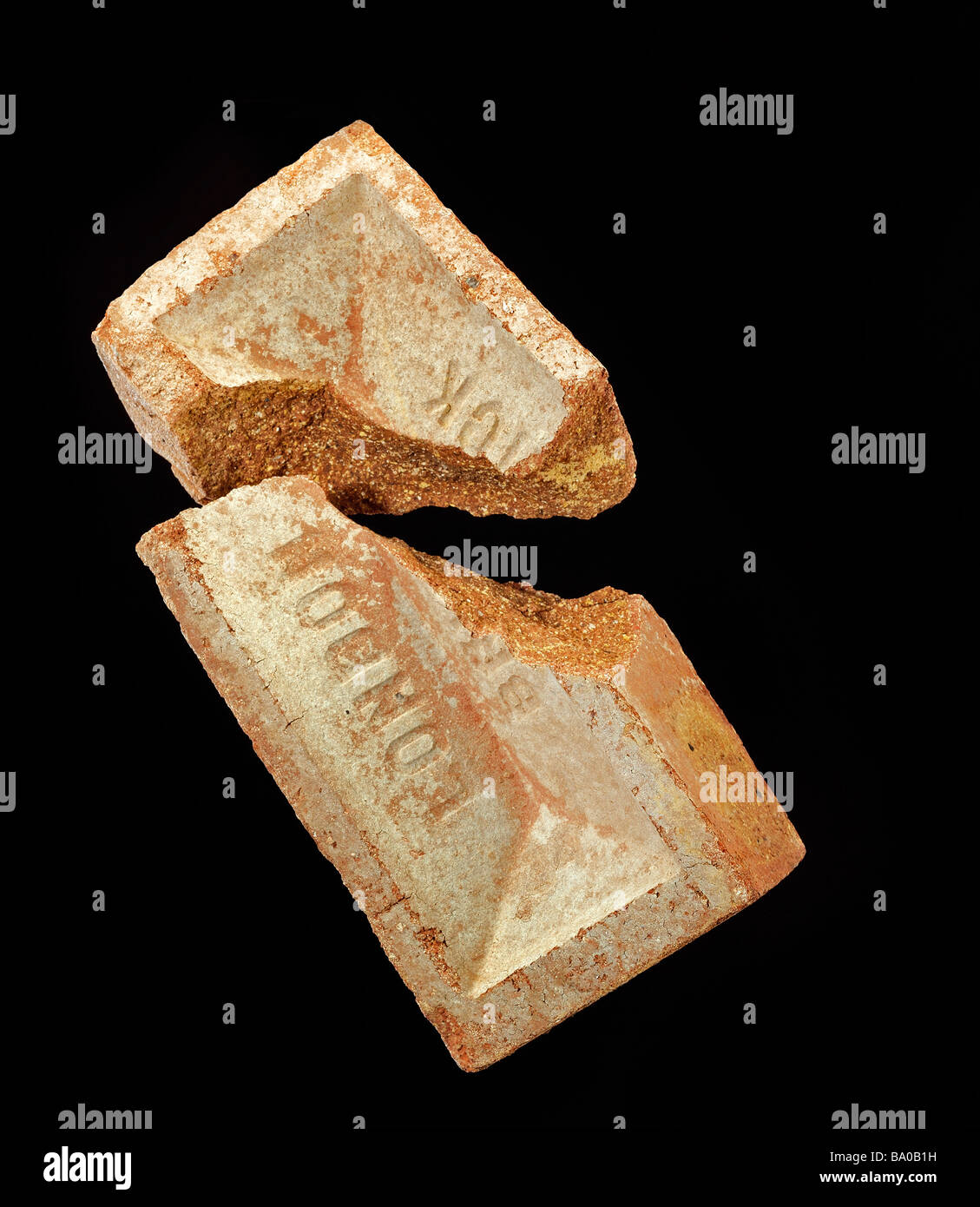 flying broken london house brick Stock Photo - Alamy