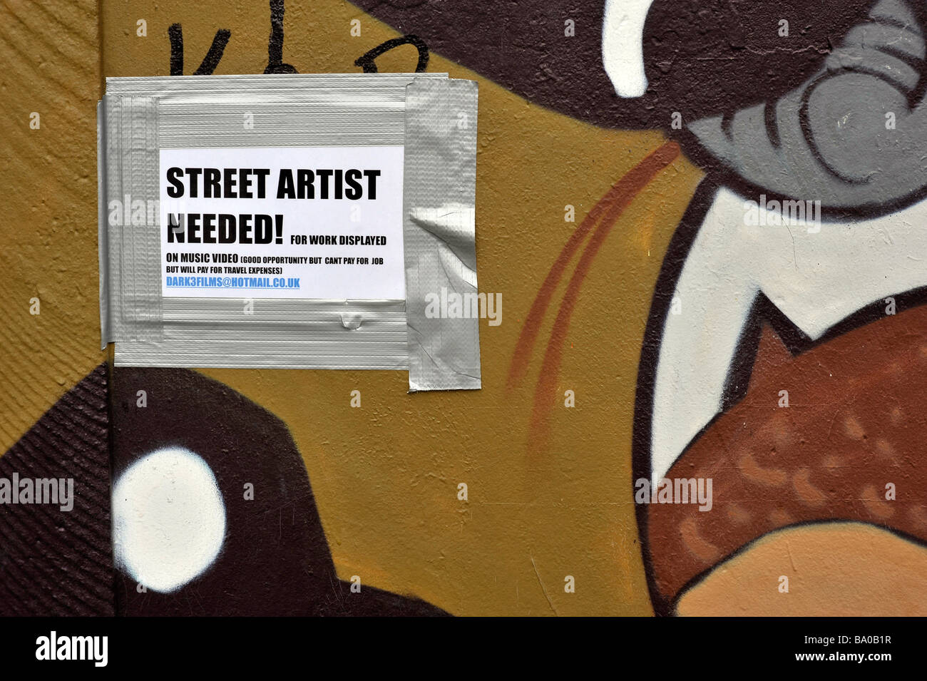 Graffiti advert hi-res stock photography and images - Alamy