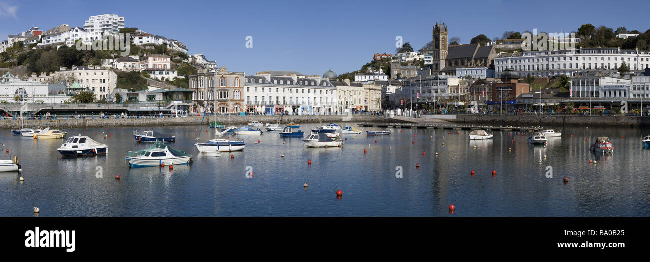 panoramic image torquay torbay devon england uk gb Stock Photo - Alamy