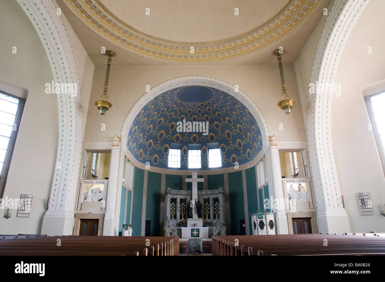 Christuskirche Jugendstil Kirche innen Dresden Sachsen Deutschland ...