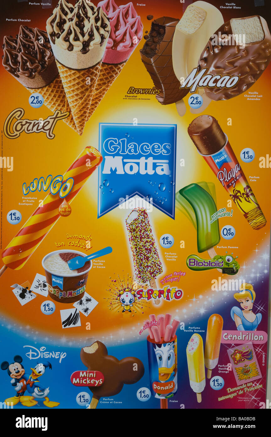 Ice Cream Advert High Resolution Stock Photography and Images - Alamy