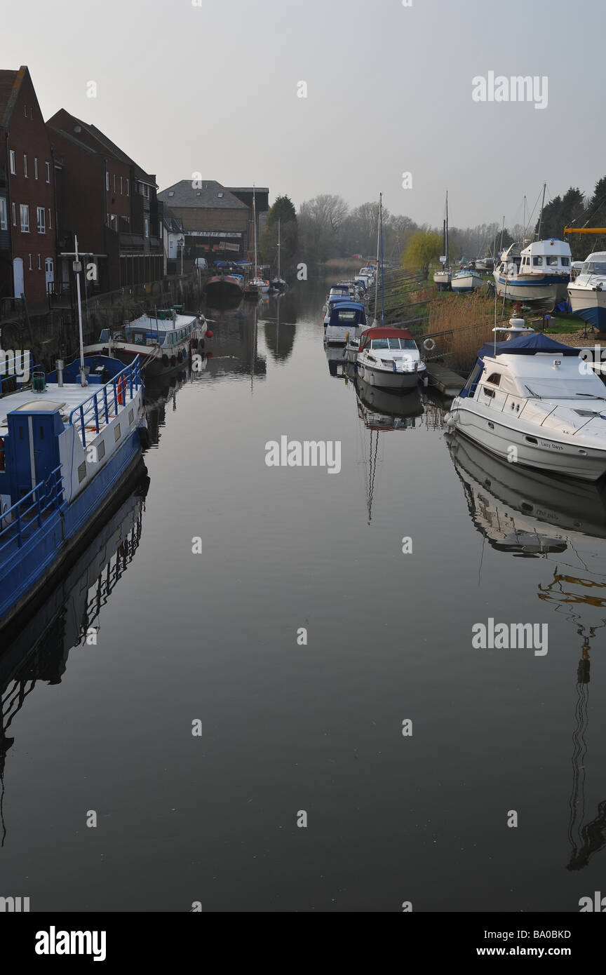 Sandwich marina kent uk Stock Photo - Alamy