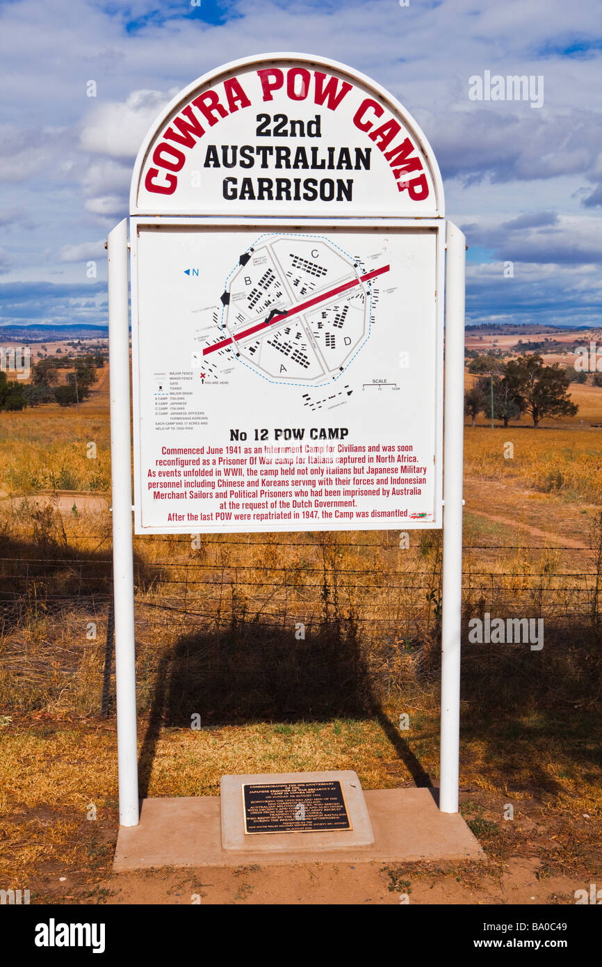 Site of the WW2 Cowra POW camp Stock Photo - Alamy