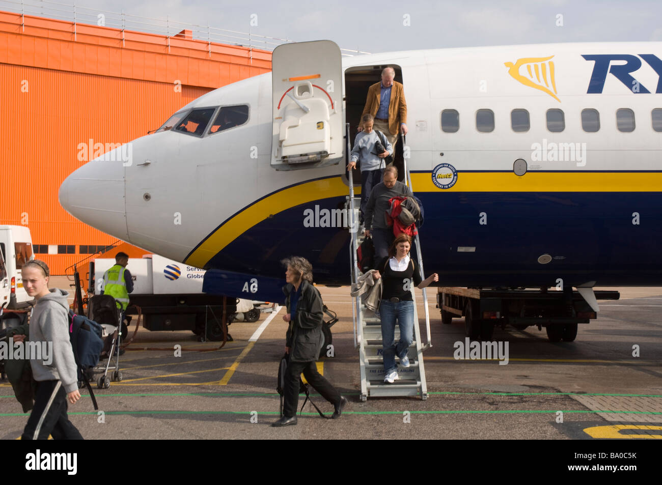 Ryanair Boeing 737 800 on ground at Luton Airport England Europe Stock ...