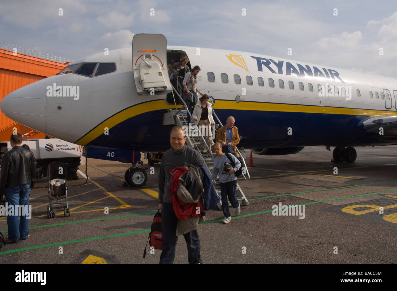 Ryanair Boeing 737 800 on ground at Luton Airport England Europe Stock ...