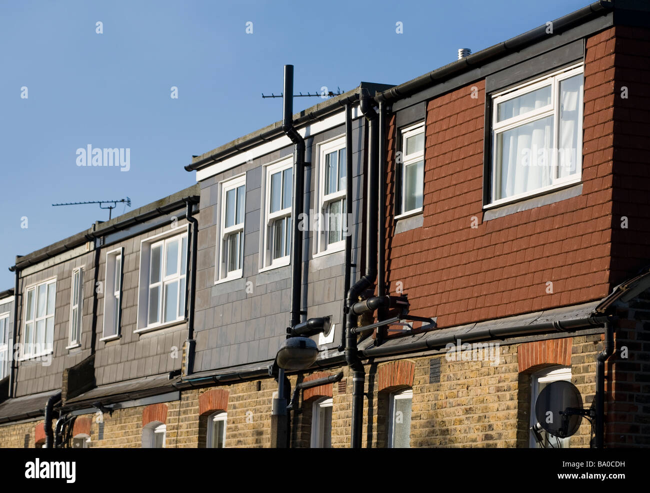 Dormer roof extension additions / dormers / dormas / dorma roofs Stock ...