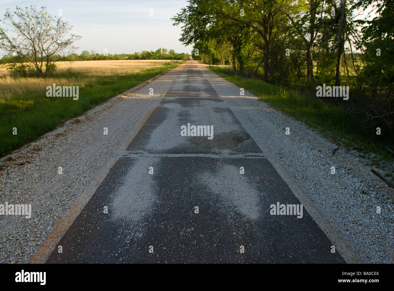 Remnant of the original Route 66 near Miami, Oklahoma, USA Stock Photo ...