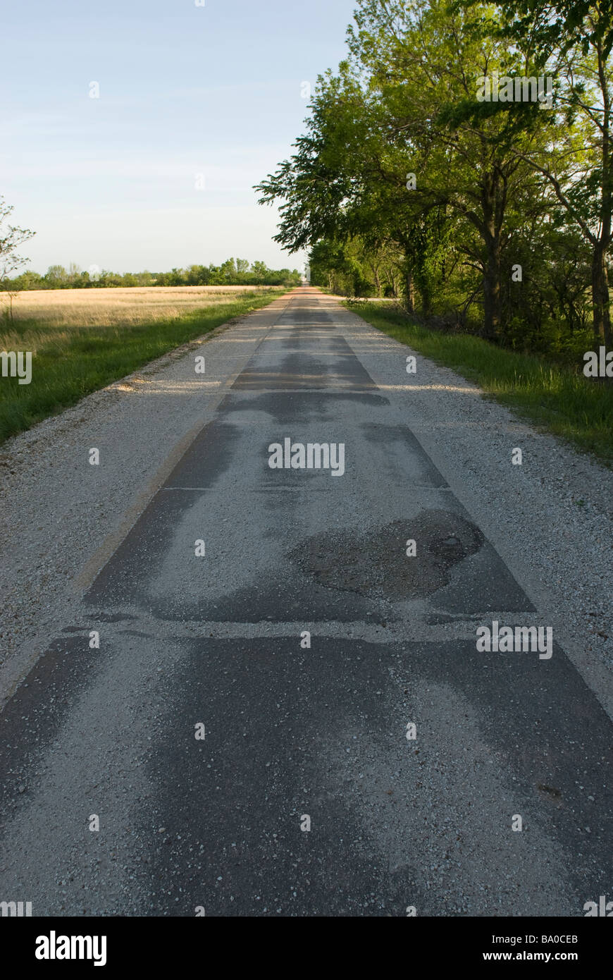 Remnant of the original Route 66 near Miami, Oklahoma, USA Stock Photo ...
