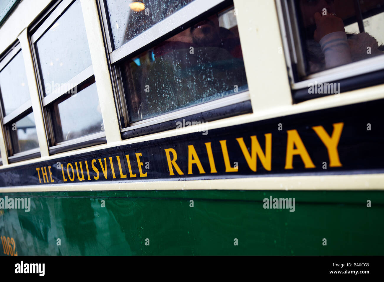 The louisville railway green tram car hi-res stock photography and ...