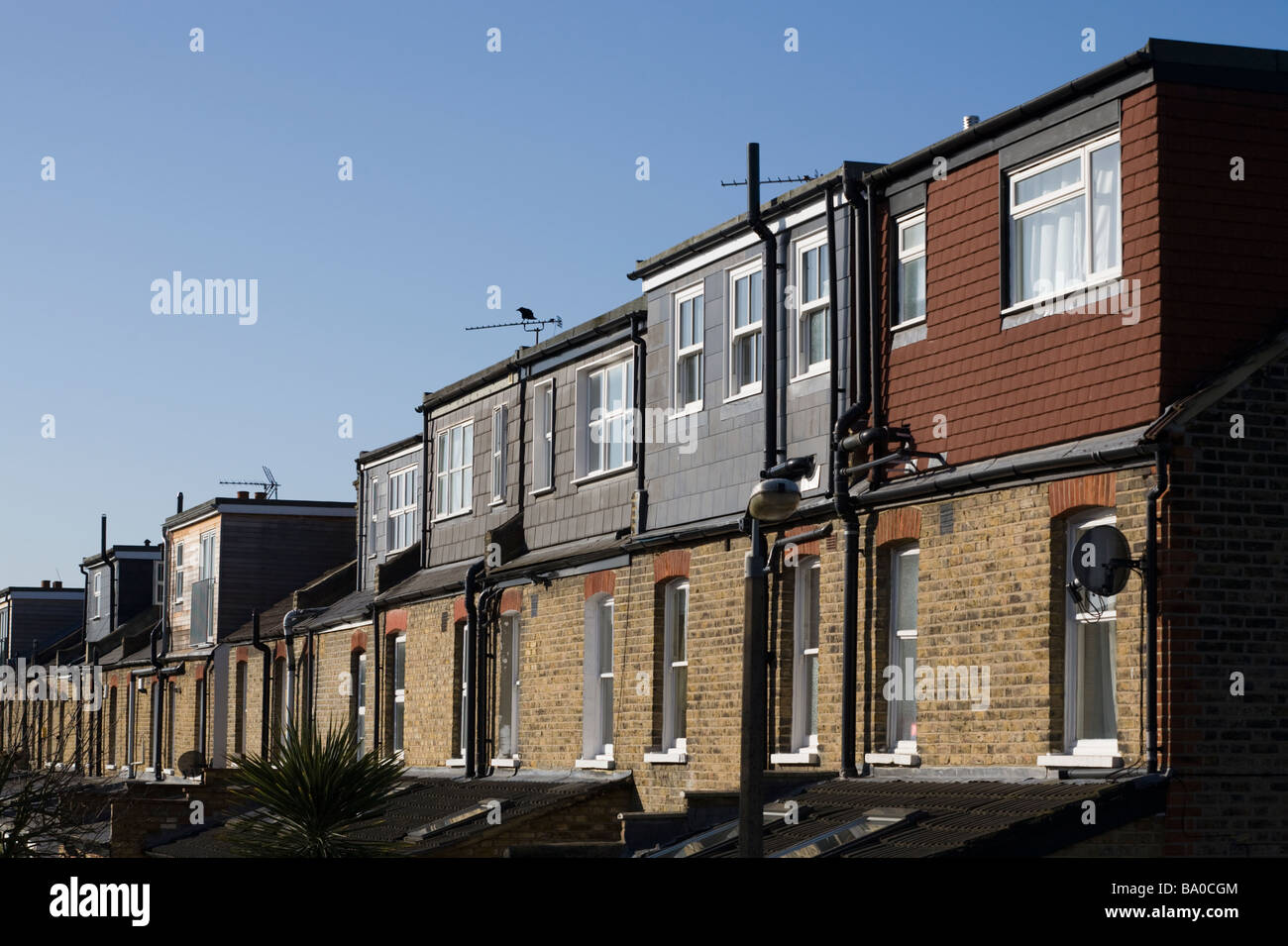 Dormer roof extension additions / dormers / dormas / dorma roofs Stock ...