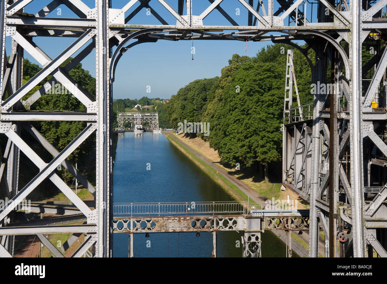 Canal du Centre Boat Lift number 2 Boat Lift number 3 in the background ...