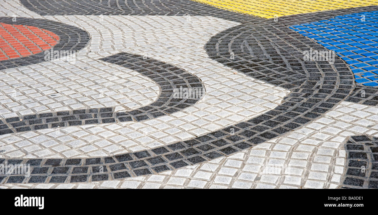 Miro s Pavement Barcelona Catalonia Spain Stock Photo - Alamy