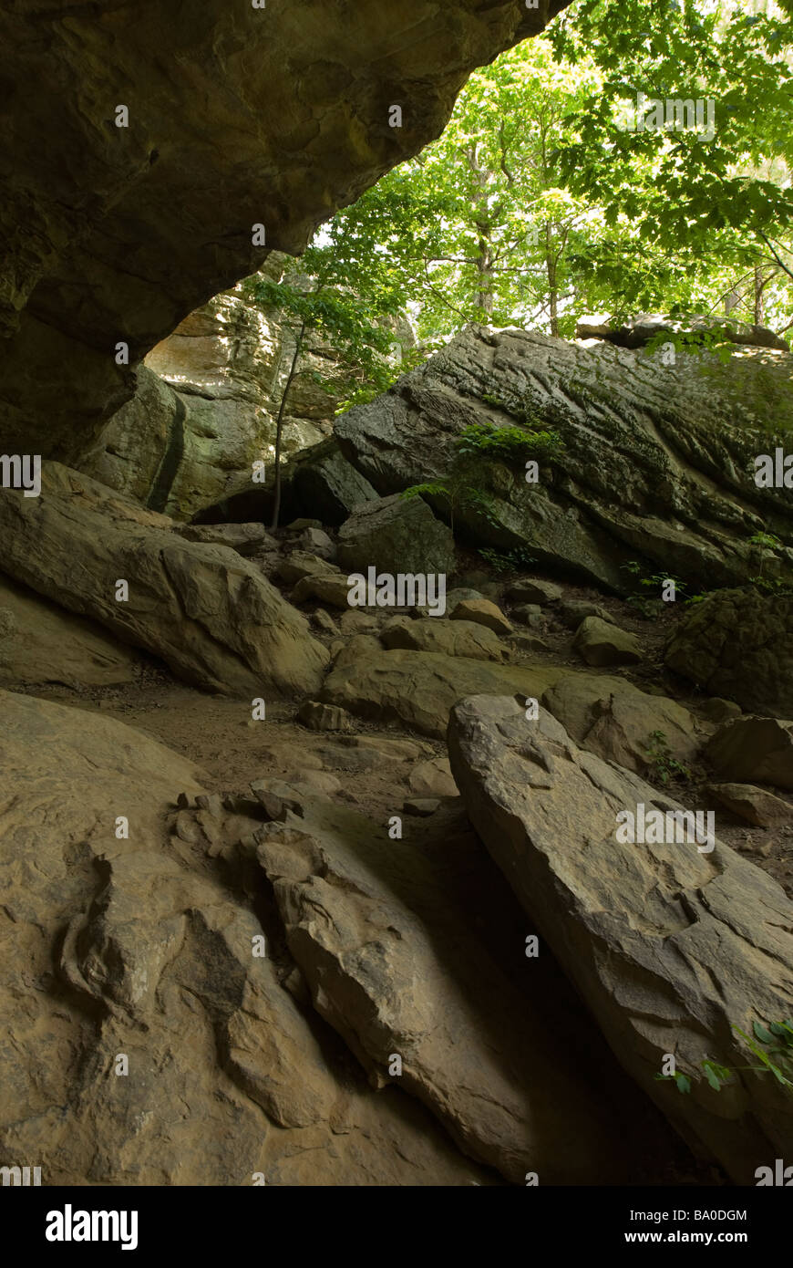 Cave in rock state park trail hi-res stock photography and images - Alamy
