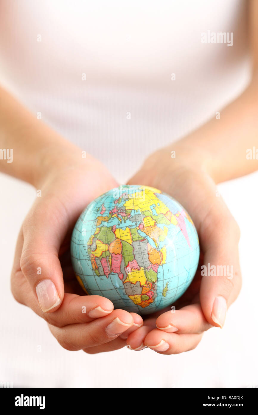 Hands Holding Globe Stock Photos & Hands Holding Globe Stock Images - Alamy