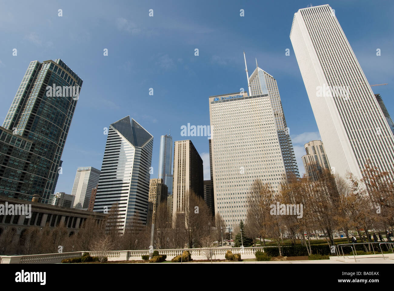 The Chicago Skyline from Millennium Park Stock Photo - Alamy