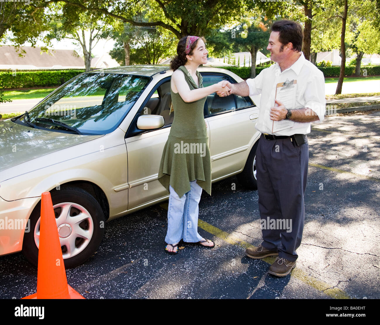 teen girl learning to drive Stock Photo - Alamy