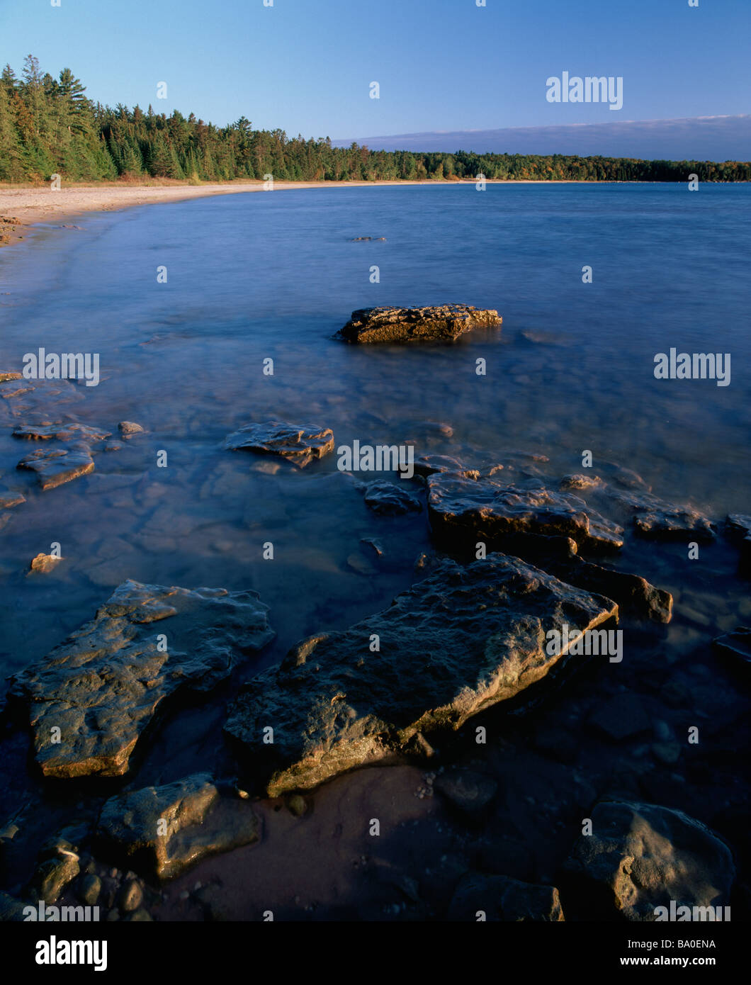 Newport Bay, Lake Michigan, Newport State Park, Door County, Wisconsin ...