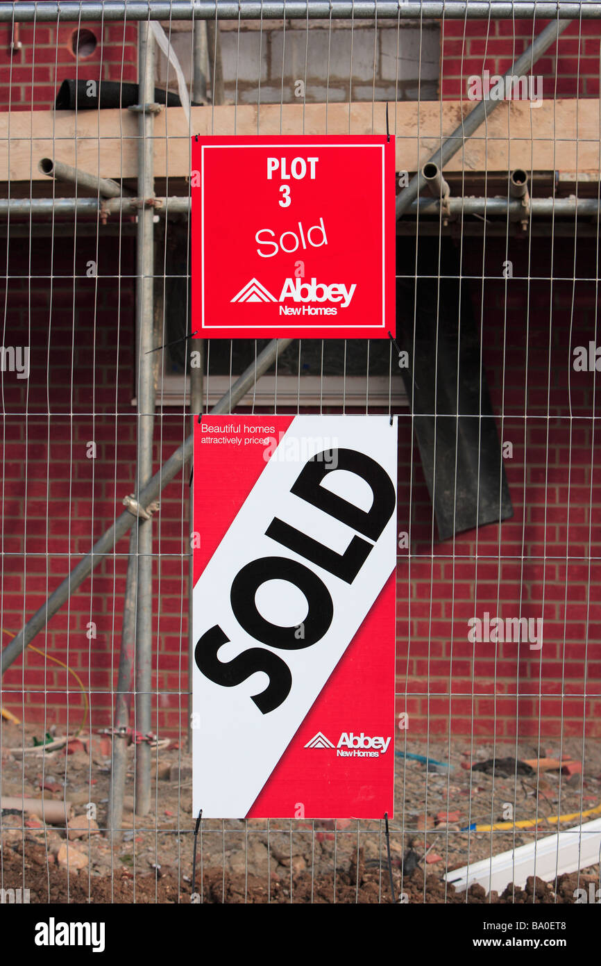 New house under development already sold Stock Photo - Alamy