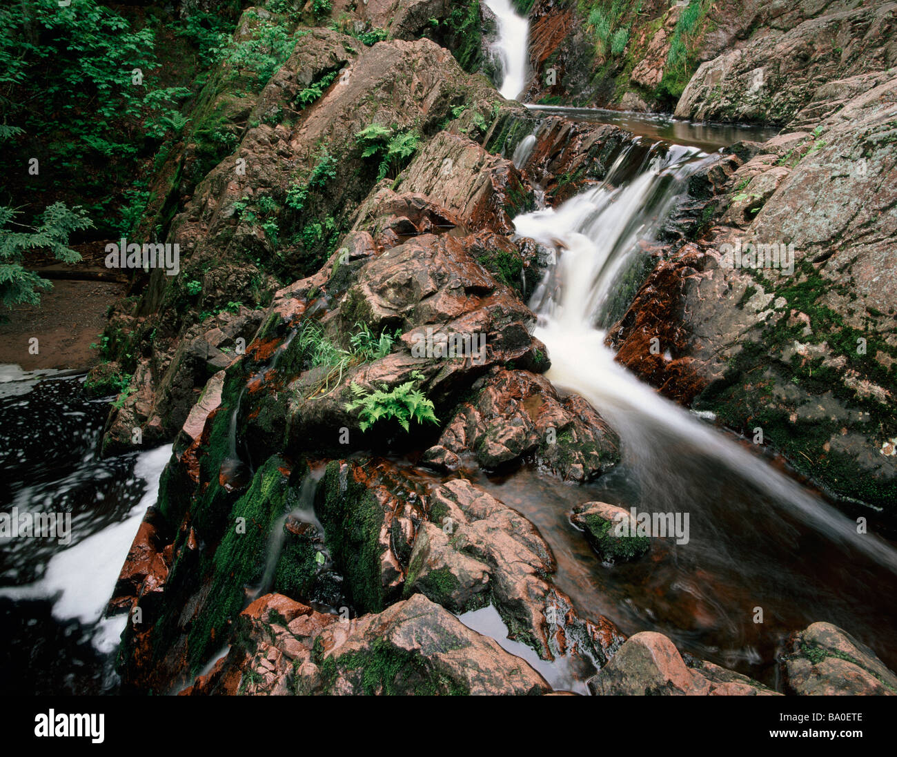 Morgan Falls, Chequamegon National Forest, Wisconsin Stock Photo - Alamy