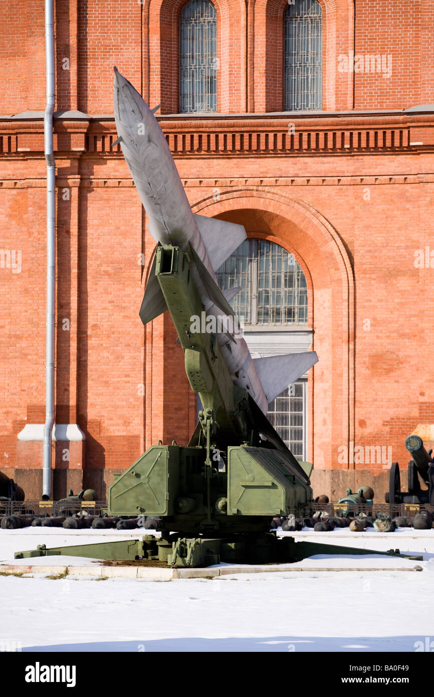 ground-air USSR (Soviet) missile in Artilery museum Stock Photo - Alamy