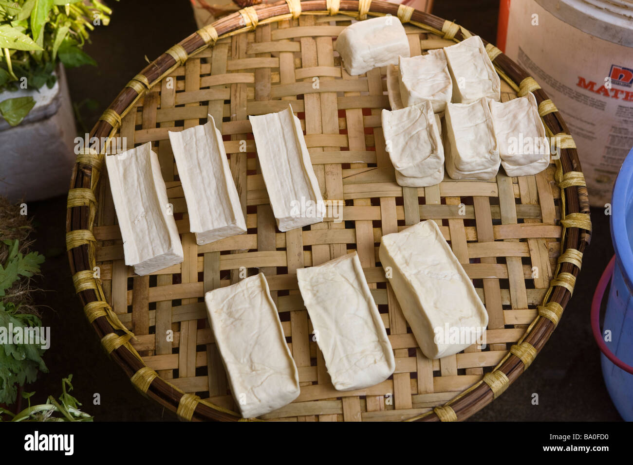 Tofu at Street Market Stall Hanoi Vietnam Stock Photo - Alamy