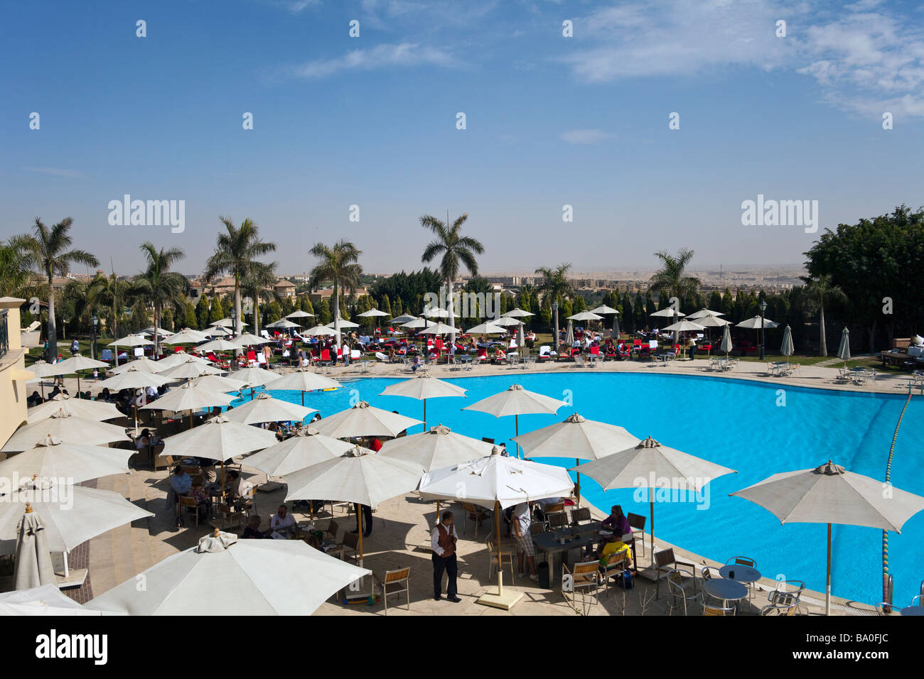 swimming pool and clubhouse, Katameya Heights golf club New Cairo ...