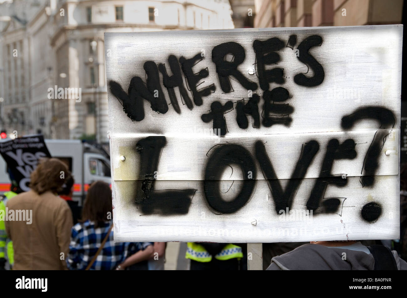 G20 Summit protests, London, England, UK Stock Photo - Alamy