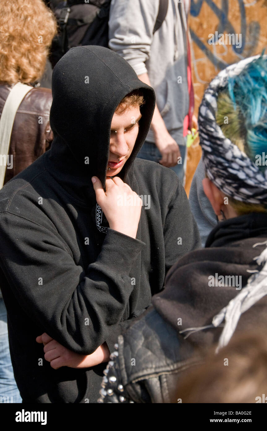 G20 Summit protests, London, England, UK Stock Photo - Alamy