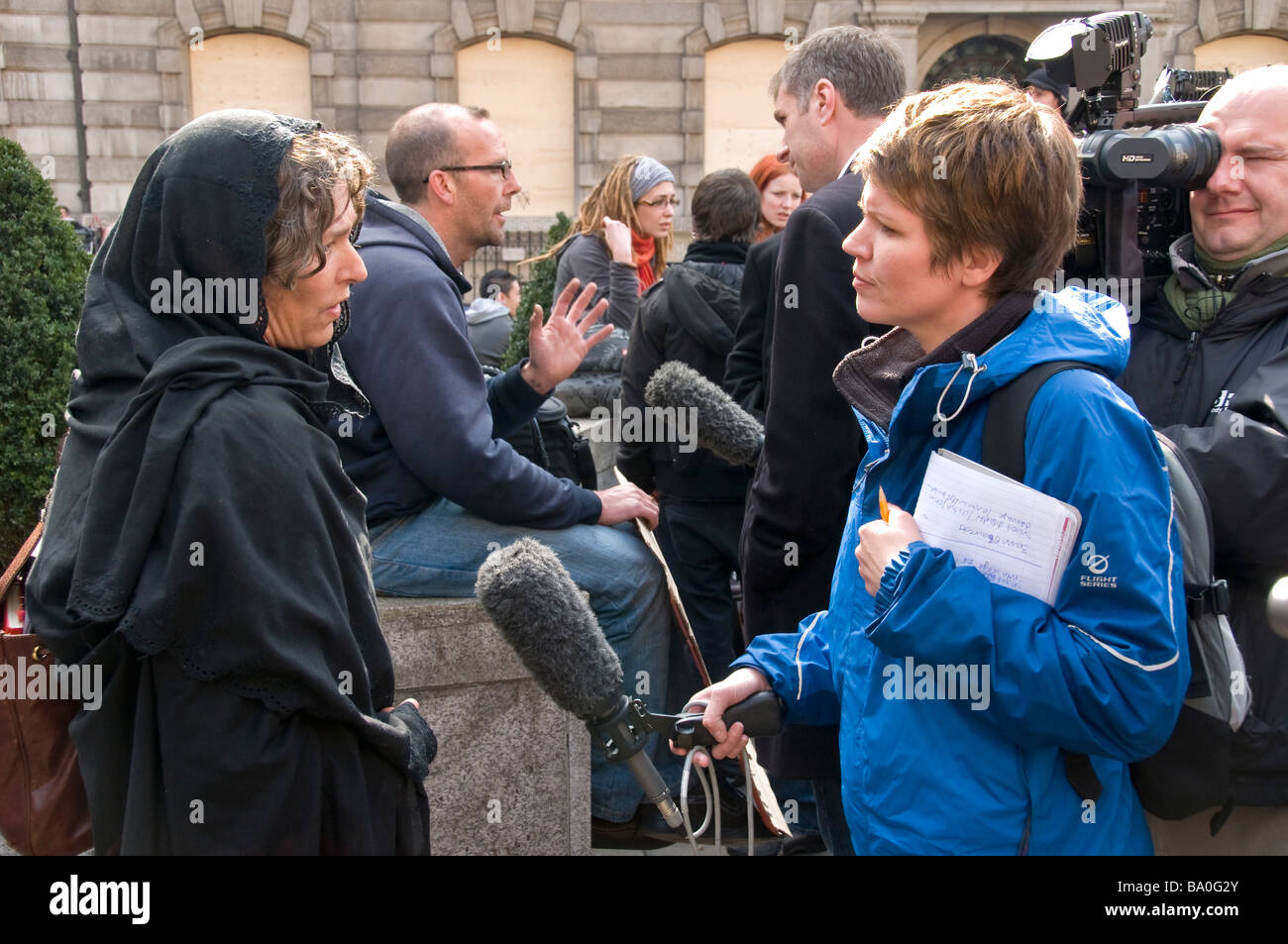 G20 Summit protests, London, England, UK Stock Photo - Alamy