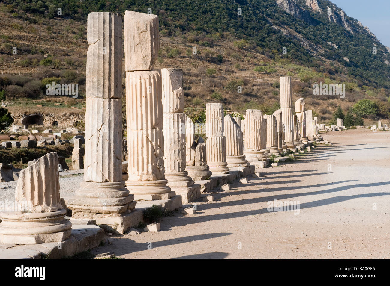 Curetes street Ephesus Turkey Stock Photo - Alamy