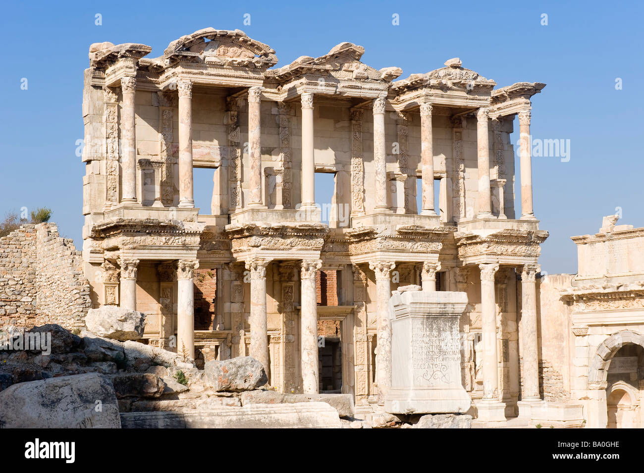 Celsus Library Ephesus Turkey Stock Photo - Alamy