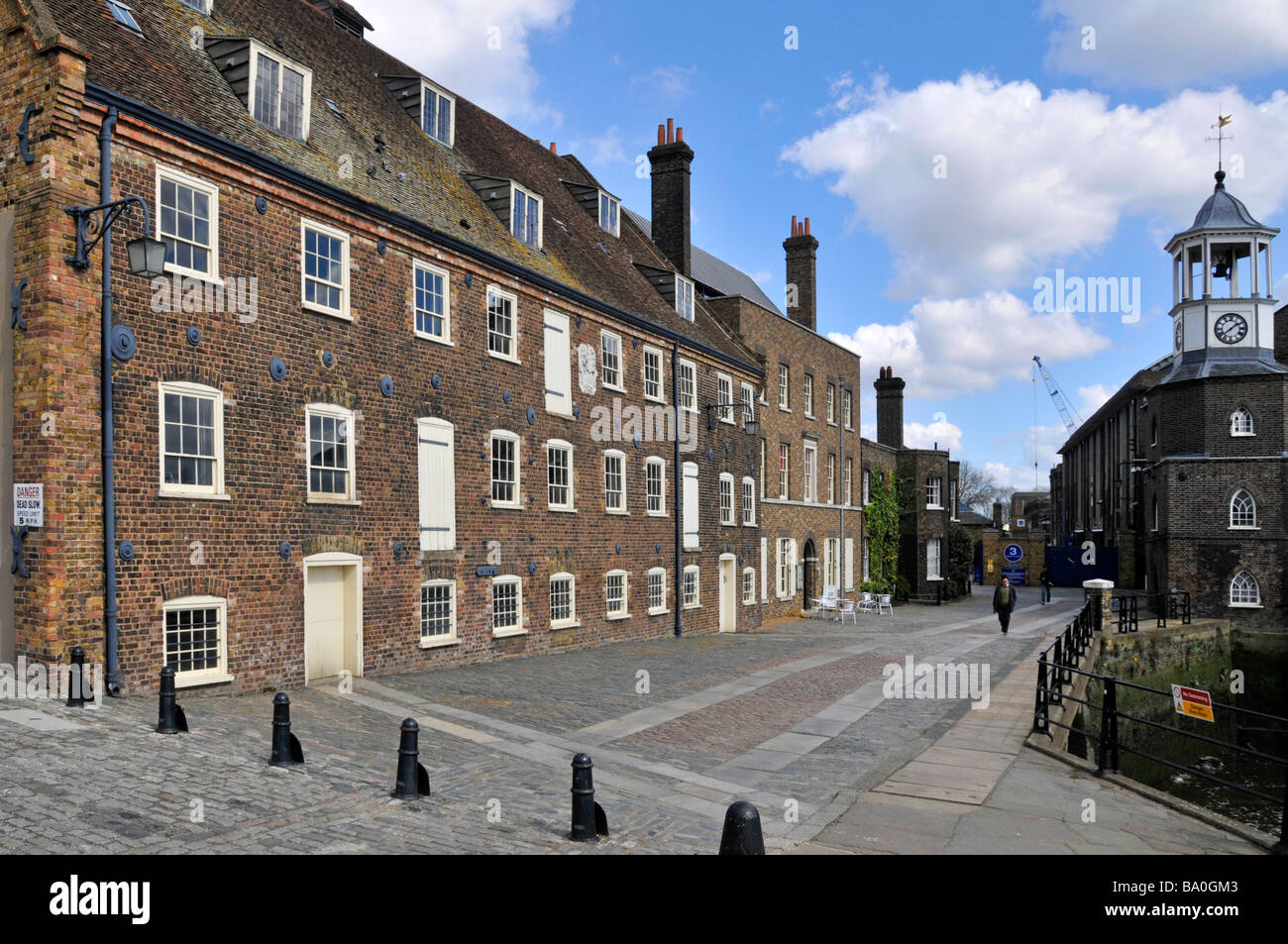 House Mill tidal watermill part of the three mills complex at Bromley ...
