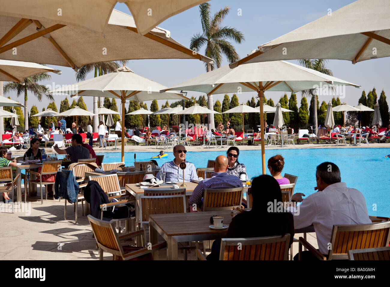 swimming pool and clubhouse, Katameya Heights golf club New Cairo ...