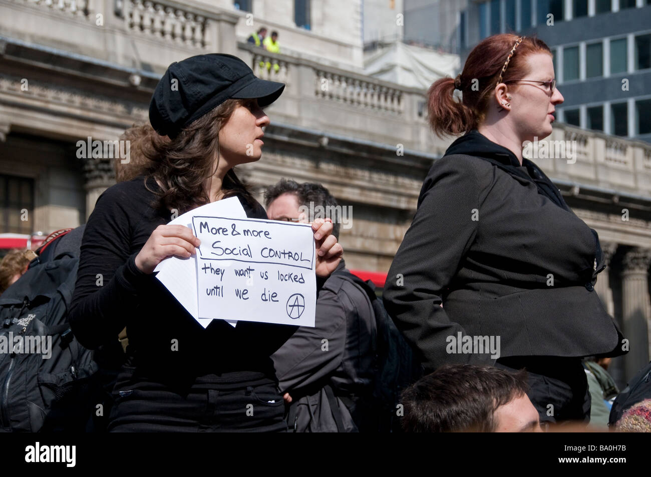 G20 Summit protests, London, England, UK Stock Photo - Alamy