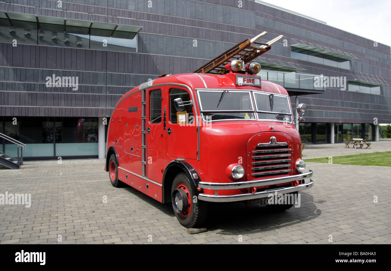A vintage fire engine at a museum in Swansea, South Wales Stock Photo ...