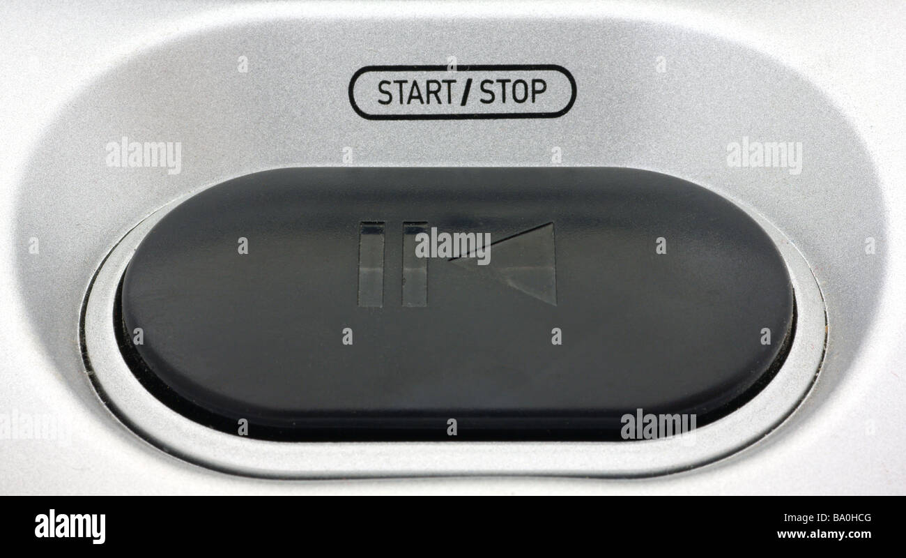 Start stop button Stock Photo - Alamy