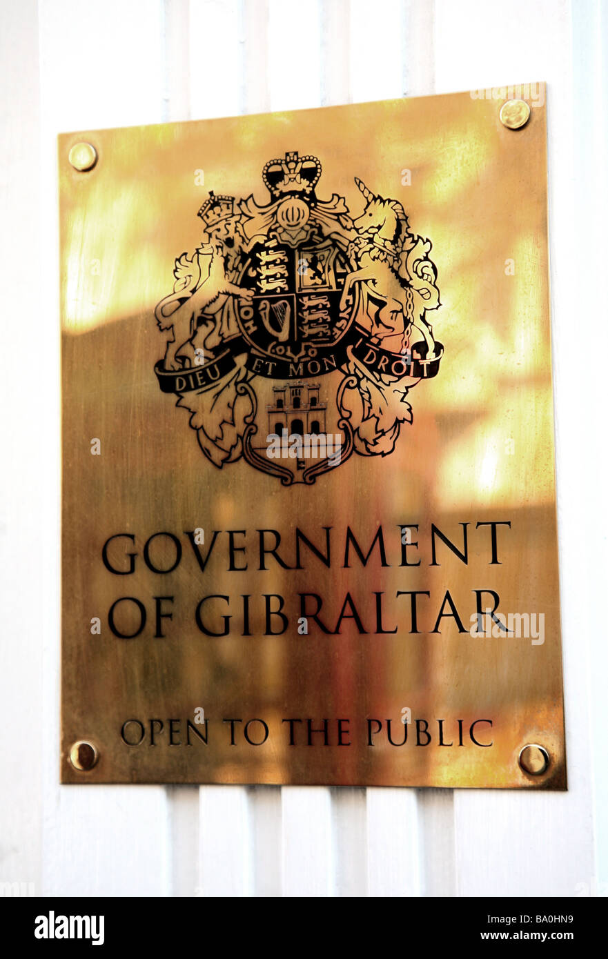 Offices of the Government of Gibraltar in London Stock Photo - Alamy