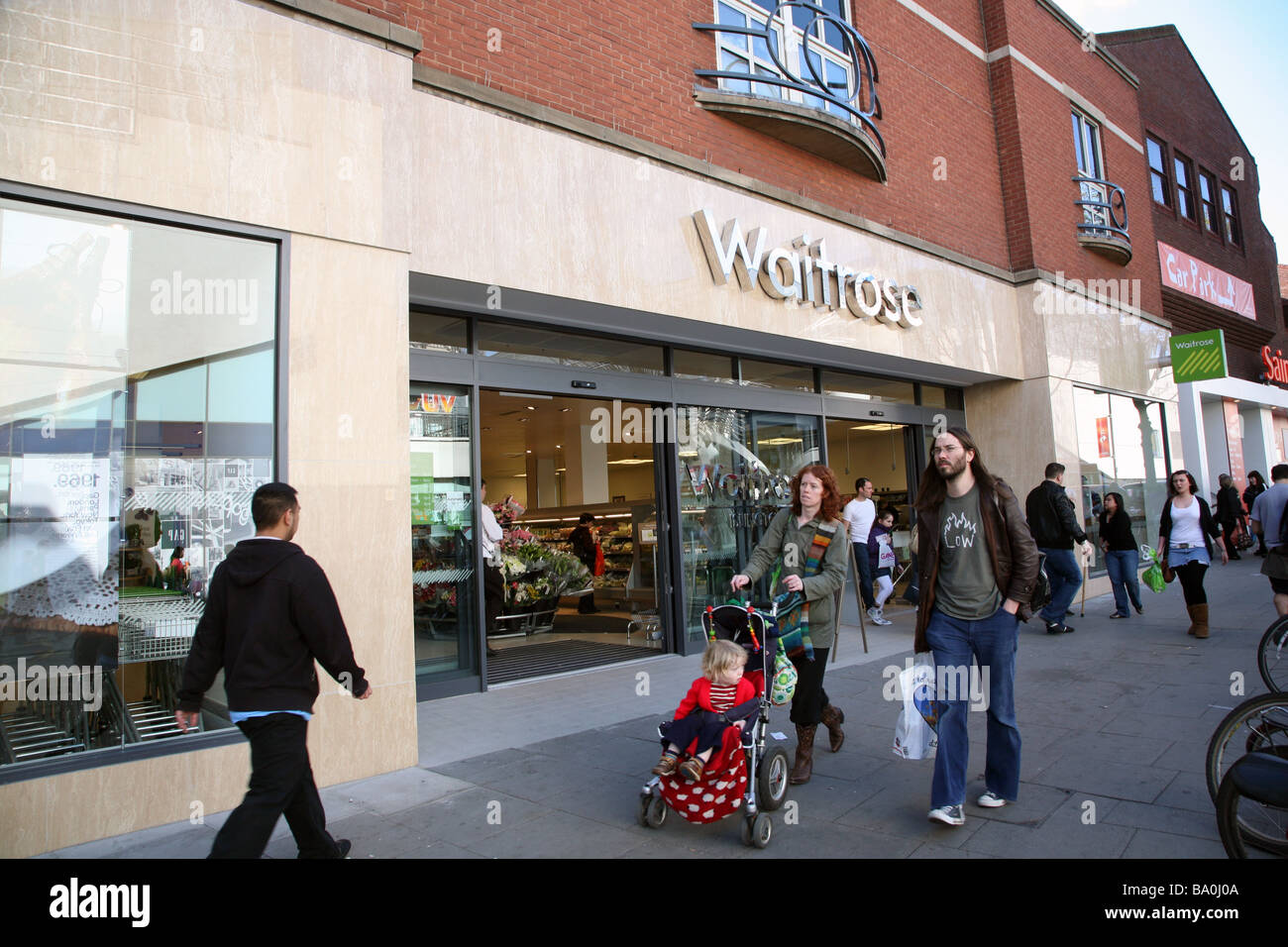 New Waitrose store replaces Woolworths, Islington, London Stock Photo ...