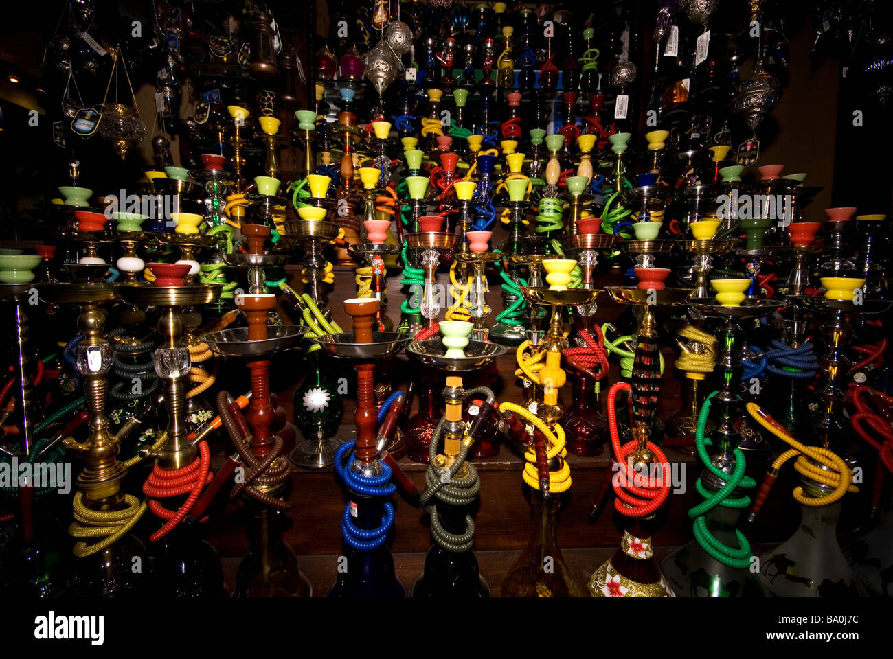 Sheesha pipe stall in Madinat Jumeira Dubai Stock Photo - Alamy