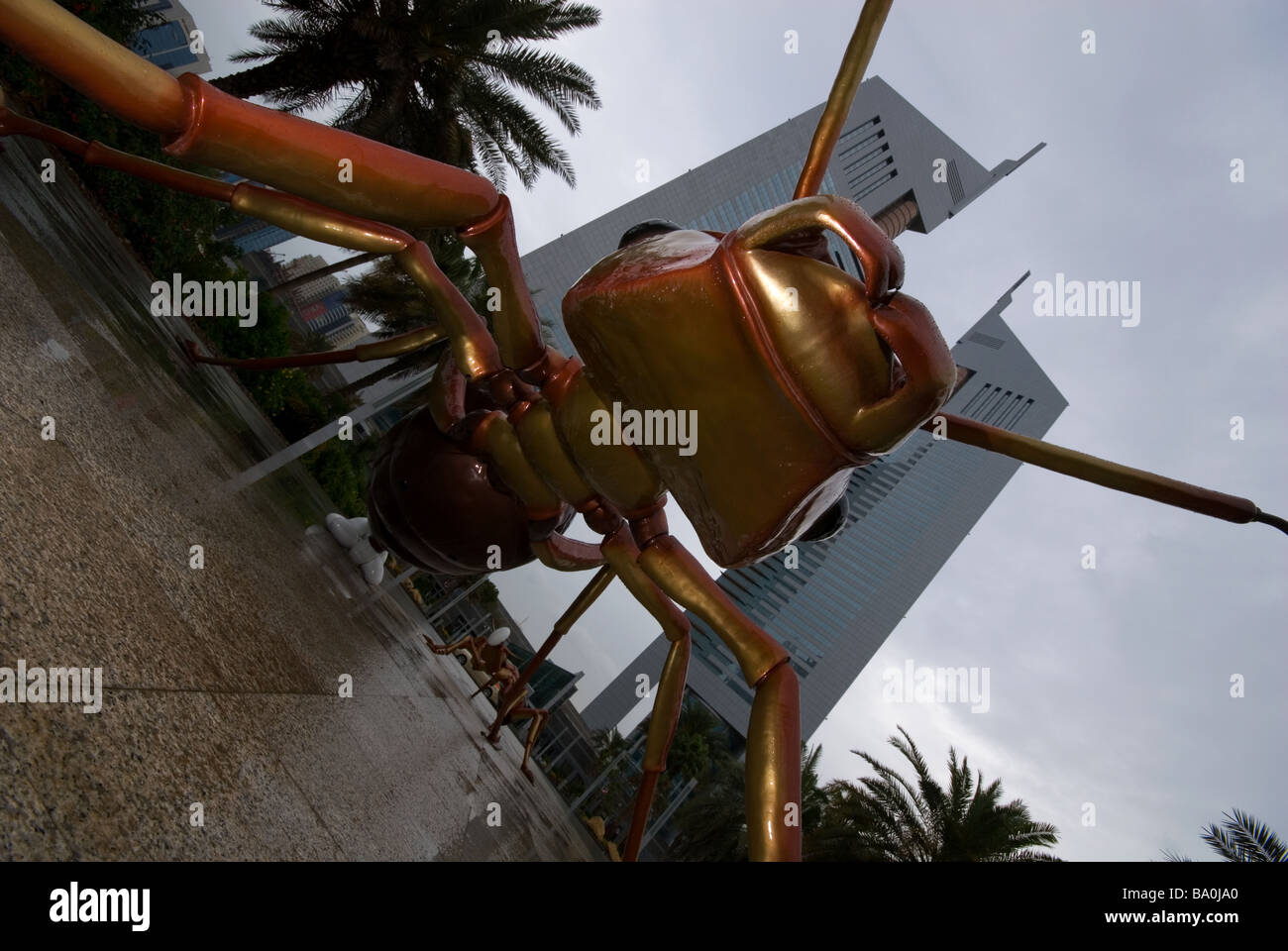 Ant sculptures at Emirates Towers Dubai Stock Photo - Alamy