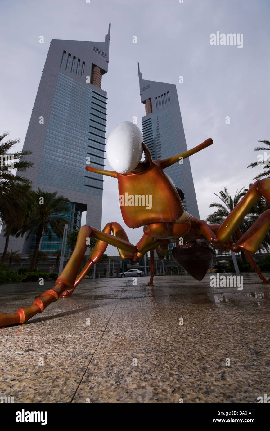 Ant sculptures at Emirates Towers Dubai Stock Photo - Alamy