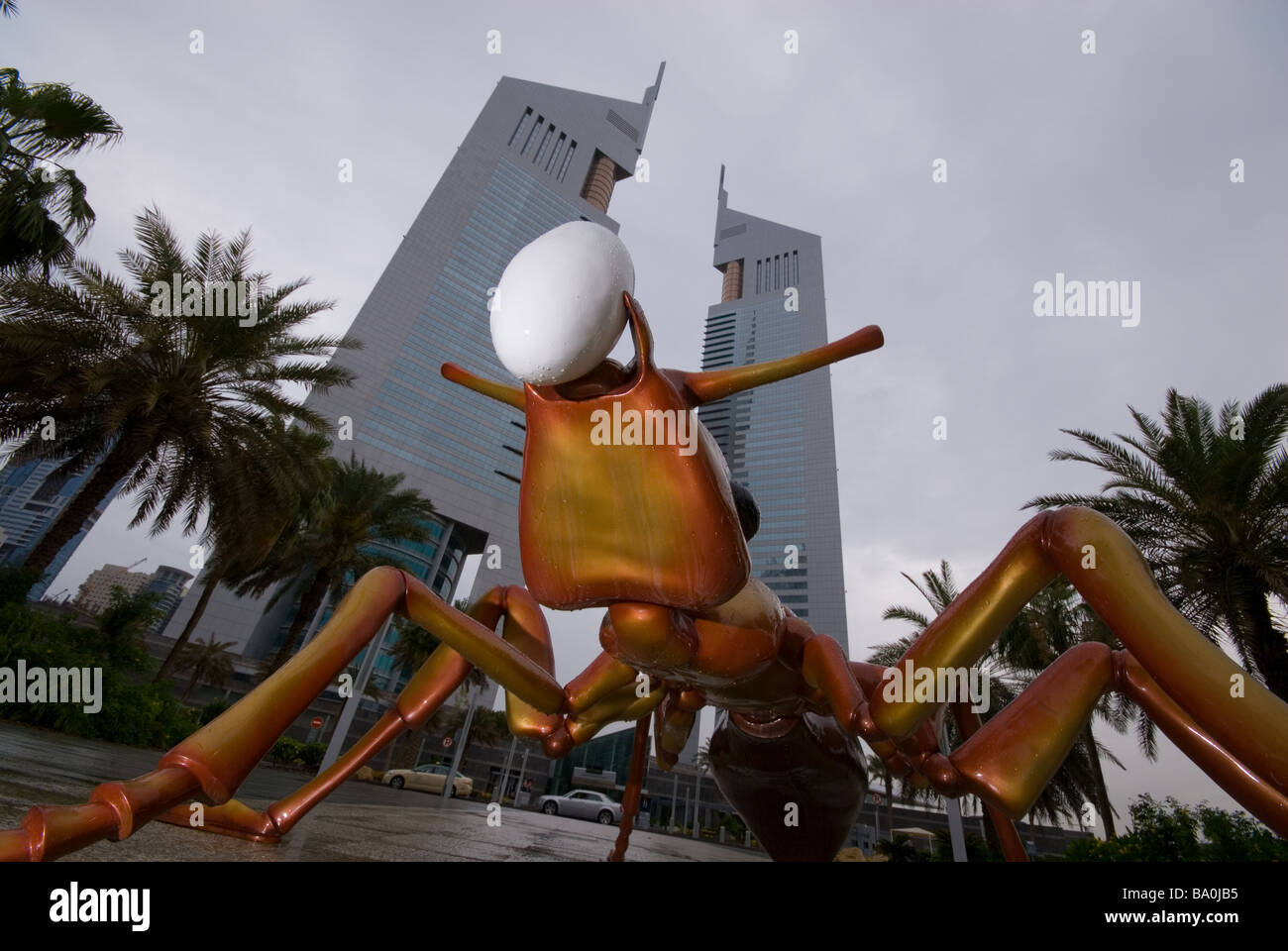 Ant sculptures at Emirates Towers Dubai Stock Photo - Alamy