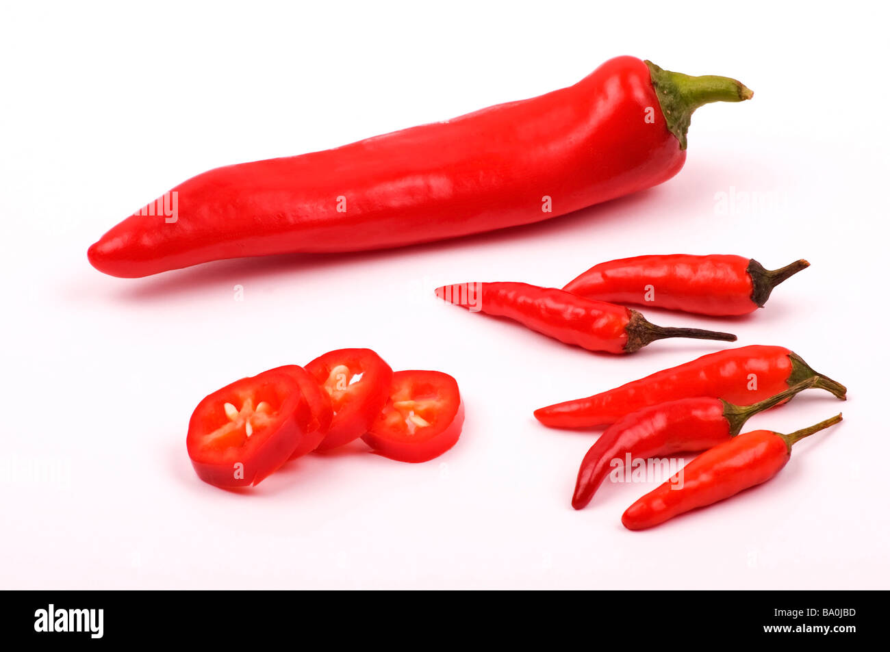 Hot Red Chilli Peppers Stock Photo - Alamy