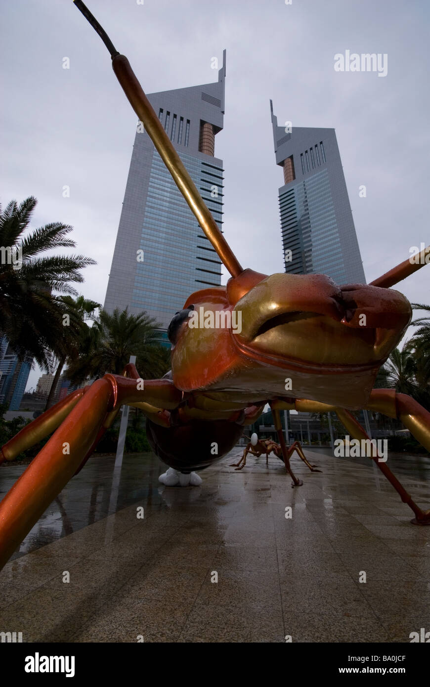 Ant sculptures at Emirates Towers Dubai Stock Photo - Alamy