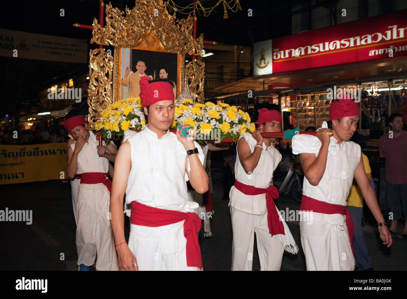 Loy Krathong, Yee Peng or Yi Peng Festival Chiang Mai Thailand Stock ...