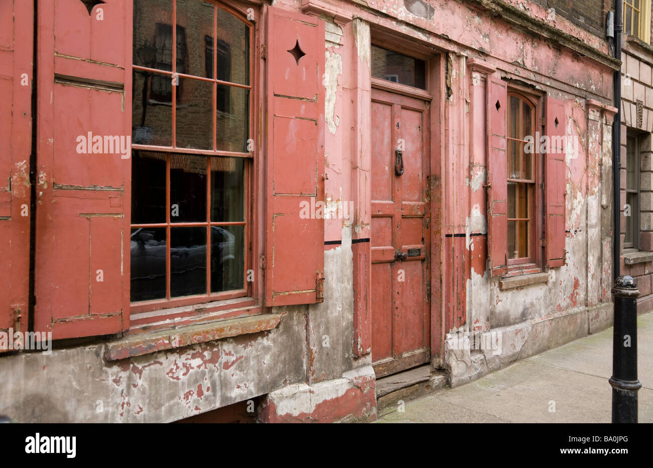 Georgian house in Spitalfields, London. UK Stock Photo - Alamy