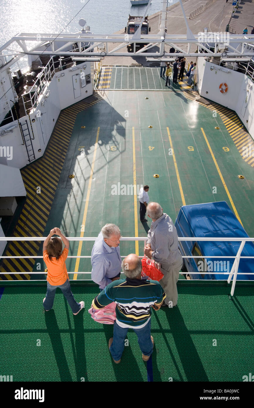 On board a ferry between Brac Island Split Croatia Stock Photo - Alamy